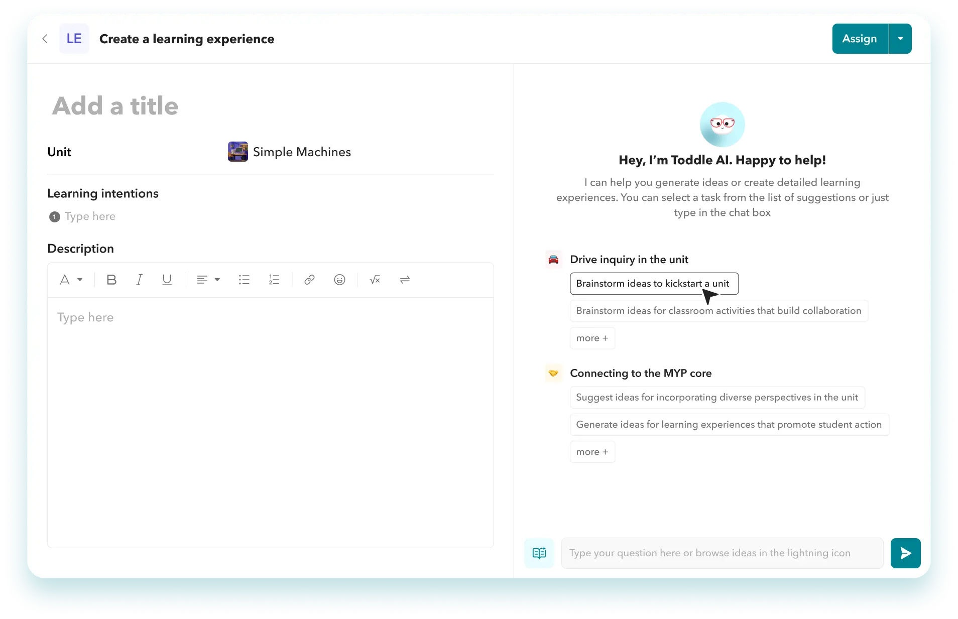 AI for Teachers | Toddle